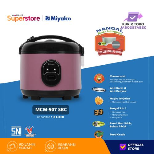Jual Miyako Rice Cooker Magic Warmer Plus 1.8 L - MCM507 SBC | MCM-507 ...