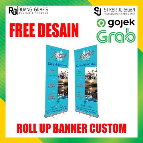 Jual CETAK ROLL UP BANNER FREE DESAIN - 60 x 160 - Kota Bekasi - Ruang Grafis Stiker | Tokopedia