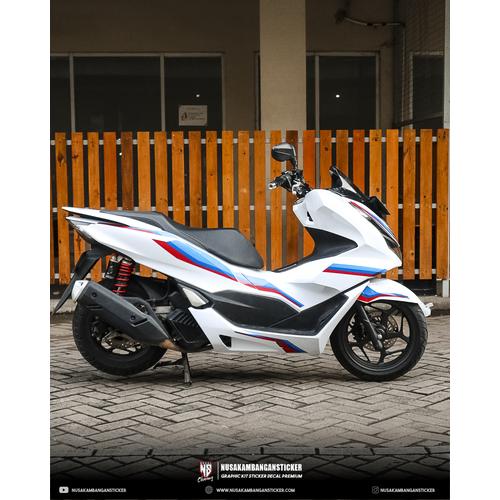 Jual Decal stiker PCX 160 bmw safety car putih full body - Max Decal ...