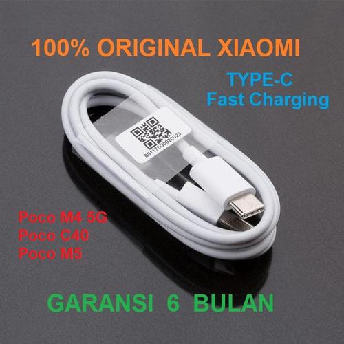 Jual Kabel Data Cable Xiaomi Poco M4 5G Poco C40 Poco M5 Type C ...