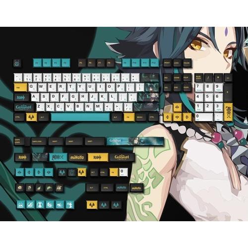 Jual Keycaps Genshin Impact Xiao PBT 140 Keys XDA For Mechanical ...