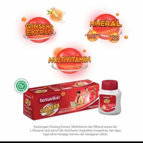 Jual Hemaviton Stamina Plus Isi 30 Kapsul Multivitamin - Botol 30 ...
