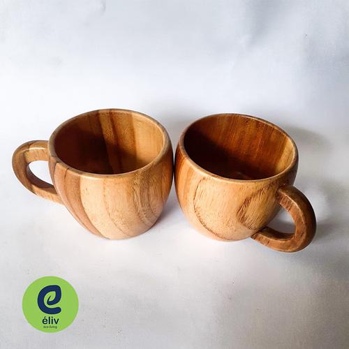 Jual eLiv Cangkir Kayu Jati Premium / Gelas Kuksa Kayu - Teak Wooden ...