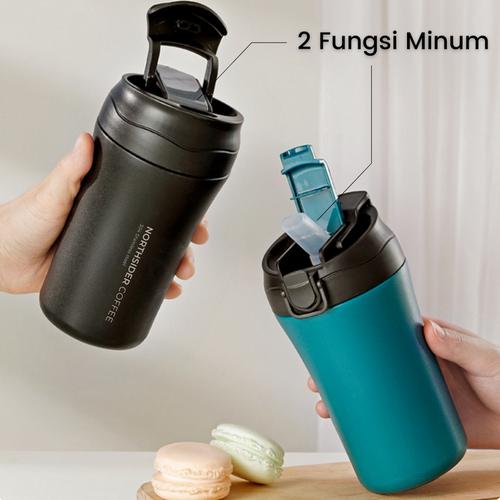 Jual Tumbler Kopi 400ml Botol Minuman Dingin Termos Air Panas Dan Es ...