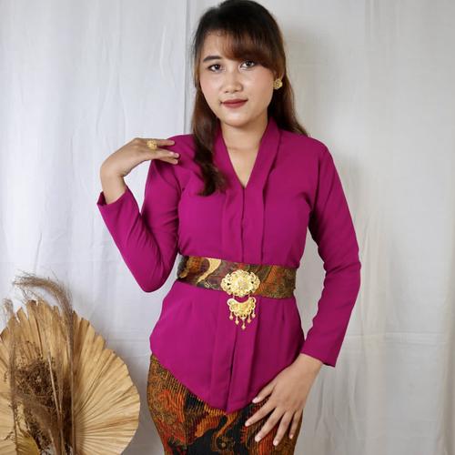 Jual kebaya jadi Kartini , kebaya Kartini polos , kebaya encim - Merah ...