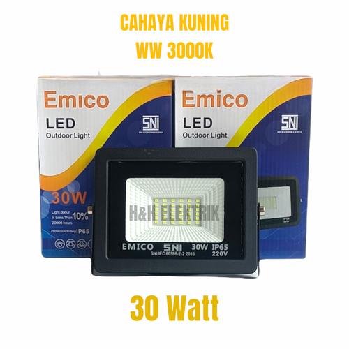 Jual EMICO LAMPU SOROT LED 30 WATT TEMBAK OUTDOOR WARNA KUNING WARM ...