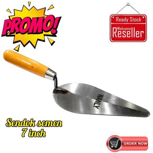 Jual Sendok Semen Cetok Baja Lancip Skop Tanaman Tanah Gagang Kayu 7 ...