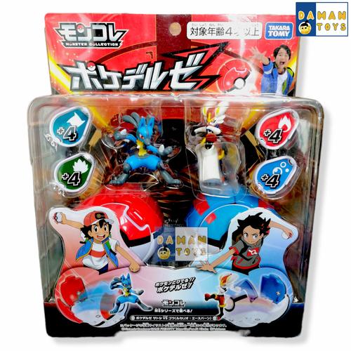 Jual mainan bola pokemon moncolle pokedel z pikachu lucario original ...