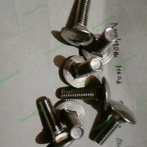 Jual Baut CB /bemper stainless 6x20 square neck bolt ss304 anti Karat ...