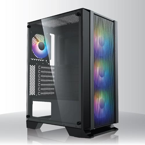 Jual Casing Infinity Nebula V4 Tempered Glass ATX - Gaming Case Black ...