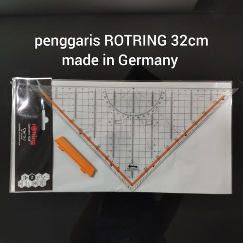 Jual penggaris ROTRING 32cm penggaris segitiga ROTRING pegangan 22 cm ...