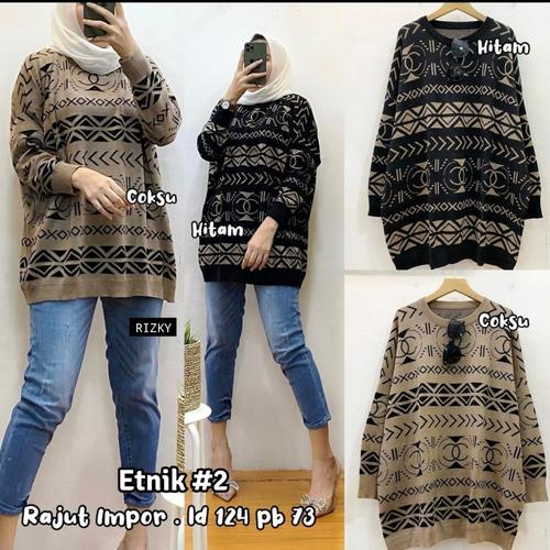 Jual kaos rajut wanita jumbo real pict etnik - Kota Surakarta ...