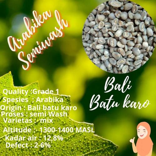 Jual greenbean/biji kopi arabica Bali batu Karo semiwash 1kg - 1 kg ...