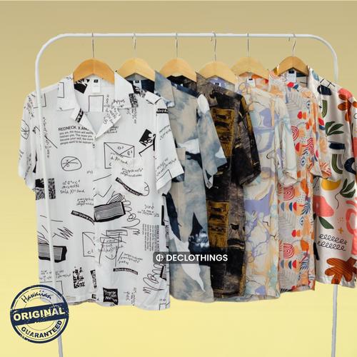 Promo Kemeja Pantai Hawai Pria Baju Hawaiian Shirt Rayon Printing ...