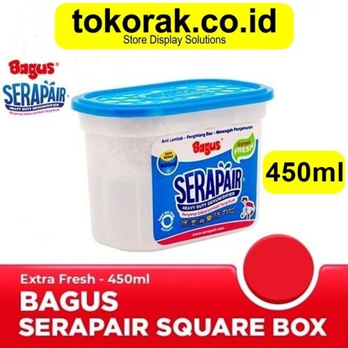 Jual BAGUS SERAPAIR 450 ML SQUARE BOX EXTRA FRESH SERAP AIR ANTI LEMBAB ...