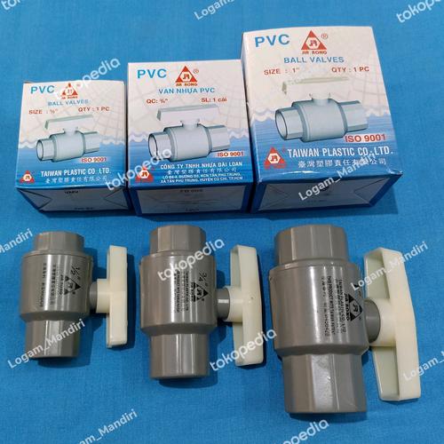 Jual Stop Kran PVC Ball Valve Jia Rong Taiwan (Berbagai Ukuran) - 1 1/4 ...