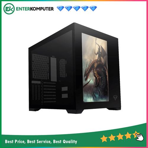 Promo Casing PRIME X-[X]-X BLACK - TEMPERED GLASS with Display Front It ...