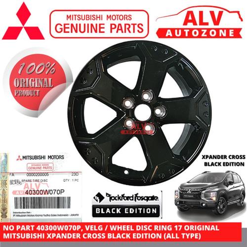 Jual VELG PELEK RING 17 ORIGINAL MITSUBISHI Xpander Cross Black Edition ...