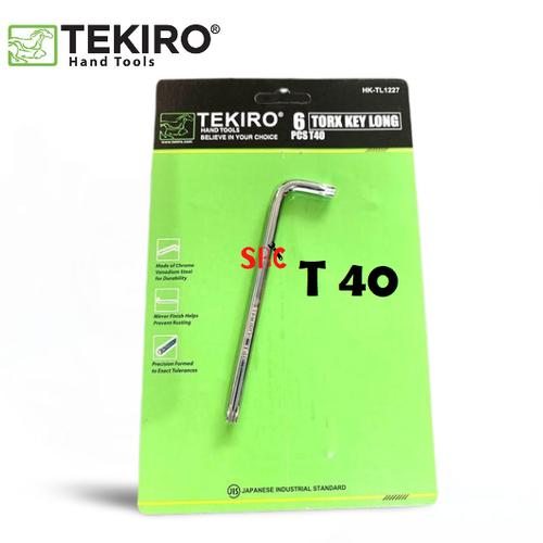Jual TEKIRO Kunci L Bintang Panjang T40 / Torx Key Long T 40 - Jakarta ...