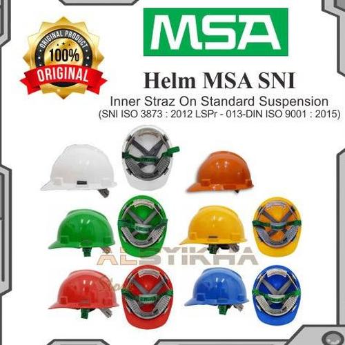 Jual Helm Safety Sni Msa Lokal Plus Inner Straz On Standard Suspension ...