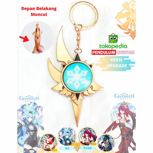 Jual Gantungan kunci Vision Genshin Impact keychain EULA KYAAA PREMIUM ...