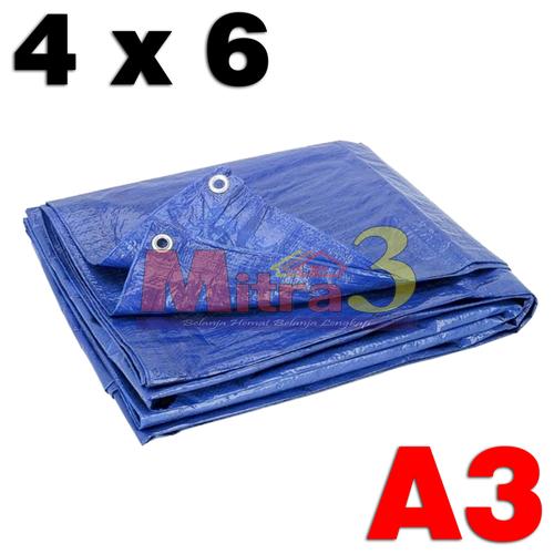 Jual TERPAL Plastik A3 Ukuran 4 meter x 6 meter / Tenda 4m x 6m - Biru ...