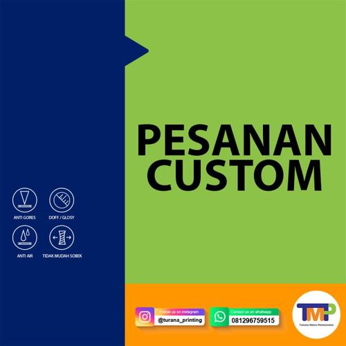 Jual PESANAN CETAK CUSTOM STICKER / POSTER - Kota Tangerang - TURANA ...