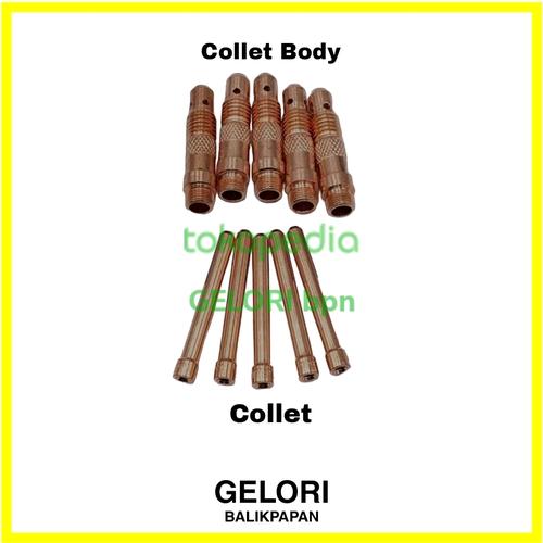 Jual Collet Body dan Collet TIG Welding Argon - Collet 2.4mm - Kota ...