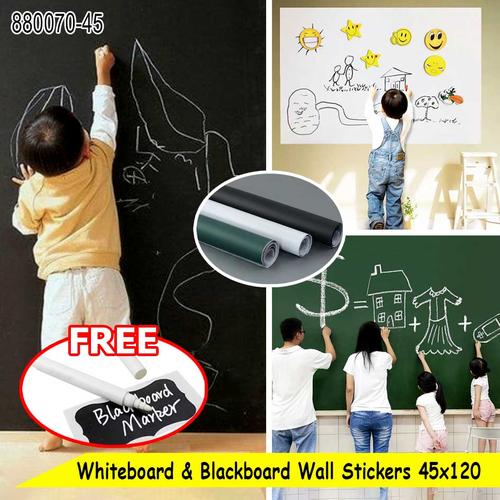 Jual Stiker Papan Tulis Tempelan Dinding 45x120 Whiteboard Blackboard ...