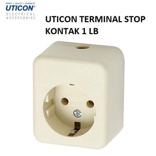 Jual UTICON STOP KONTAK ARDE Terminal Tanpa Kabel Colokan Listrik 1 ...