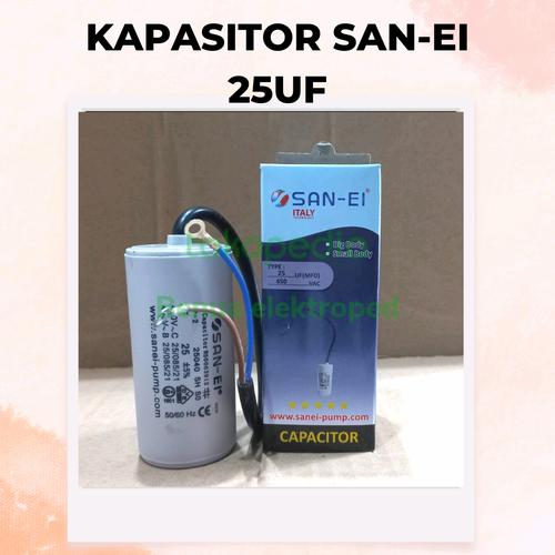 Jual Promo 25 uf BULAT 25uf / 450 V SAN - EI Capacitor / Kapasitor Bulat - 25uf SANEI - Kota ...