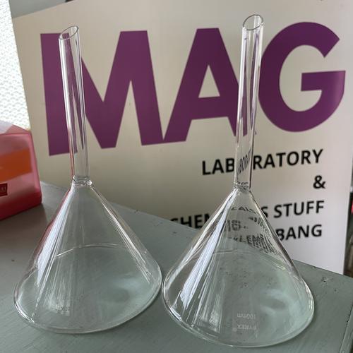 Jual FUNNEL / CORONG KACA LABORATORIUM DIAMETER 10 CM PYREX - Kota ...