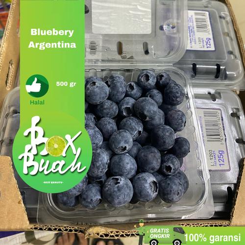 Jual Buah Bluebery Argentina import fresh manis 500gr - imsboxbuah ...