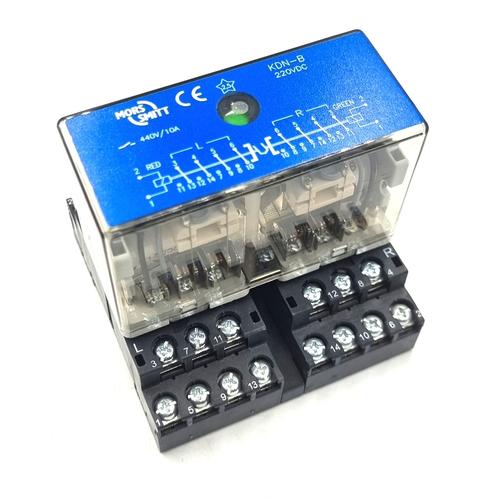 Jual Mors Smitt KDN-B220VDC latching relay 8CO 220VDC 10A + V93 socket ...