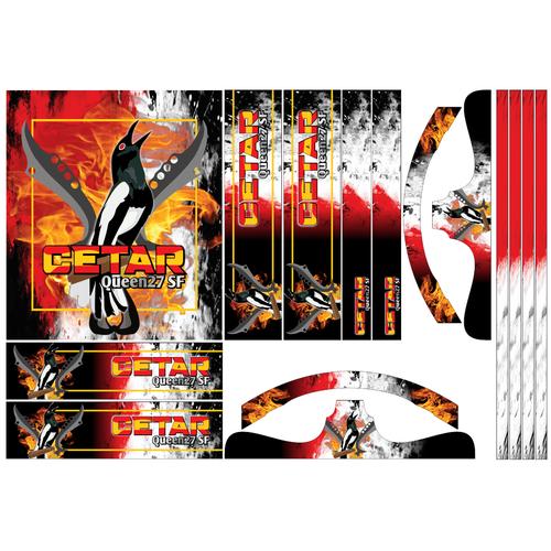 Jual DECAL KACER CUSTOM STICKER UV SANGKAR KANDANG BURUNG STIKER LOGO ...