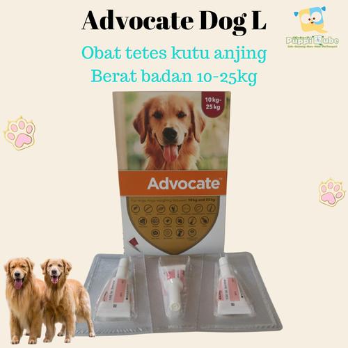 Jual ADVOCATE Dog L Large 10-25kg - obat tetes kutu anjing besar tube 2 ...