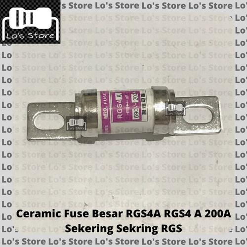 Jual Ceramic Fuse Besar RGS4A RGS4 A 100 Ampere Sekering Sekring RGS ...