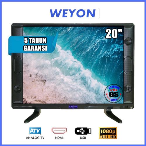 Jual WEYON LED TV 20/21/22/24/25 inch HD Televisi Ready 24/25 Digital ...