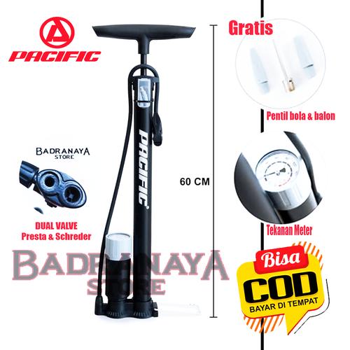 Jual PACIFIC Pompa Sepeda Meter Lantai / Angin / Ban / Sepeda / Motor ...