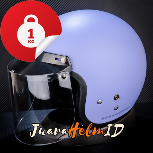 Jual HNL HELM RETRO POLOS / LYLA DOFF / BOGO SOLID - NON VISOR - Kota ...
