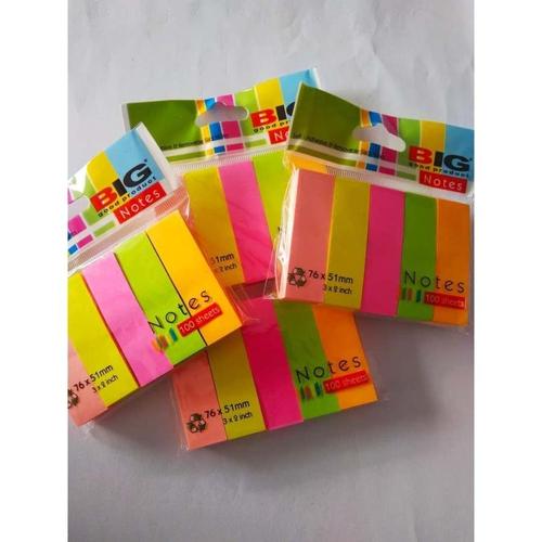 Jual post it / stick note 76 x 51 mm 5 warna / Kertas Post it ukuran ...
