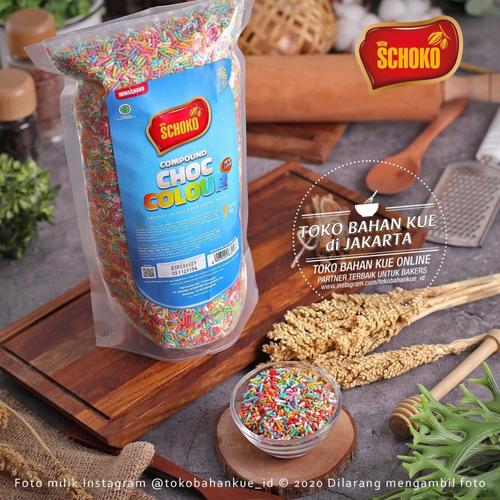 Promo Schoko Meises Mix 100gr Choco Colour Compound Rainbow Warna Warni ...