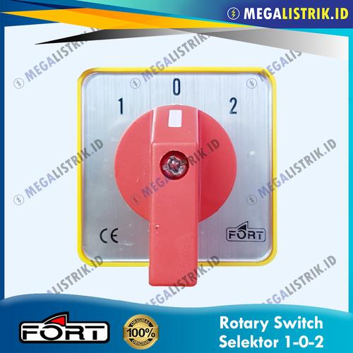 Jual Fort Selektor 1-0-2 3P 20A SFT20-3-3 / Selector Switch Rotary ...