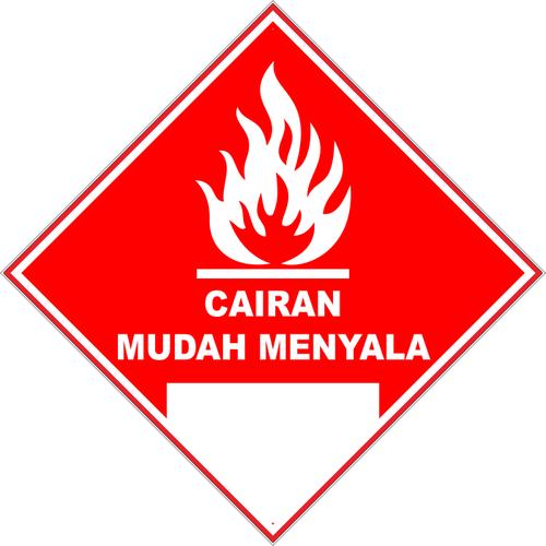 Jual Sticker LIMBAH B3 | CAIRAN MUDAH MENYALA - 10x10cm, VINYL - Kota ...