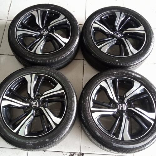 Jual velg mobil original civic turbo ring 17 pcd 5x114 warna black ...