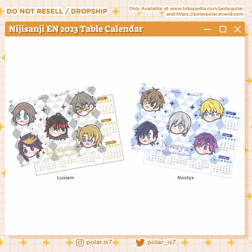 Jual Nijisanji EN (Vtuber) Table Calendar - Luxiem - Kota Surabaya ...