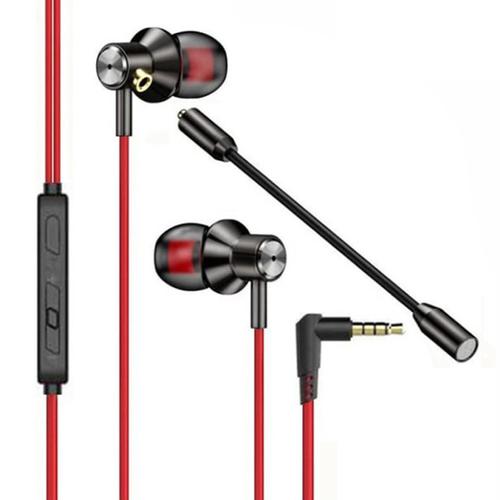 Jual Gaming Headset Earphones With Wire Speaker Control Hifi Sound ...