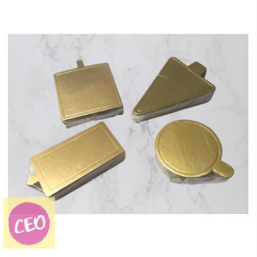 Jual (25pcs) Tatakan Gold Kue Mini Satuan Alas Cake Gold Tatakan Kue ...