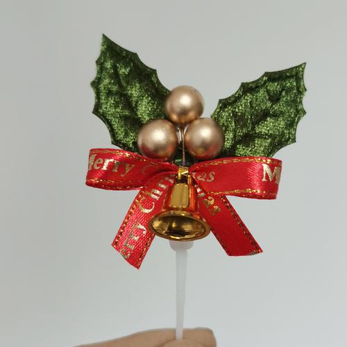 Jual CTCL cake topper hiasan kue natal christmas ceri bell lonceng ...