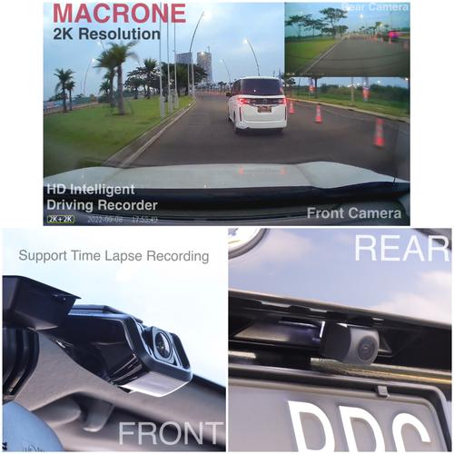 Jual MACRONE DASHCAM CAMERA 2K QUALITY WITH NIGHT VISION & TIMELAPSE ...
